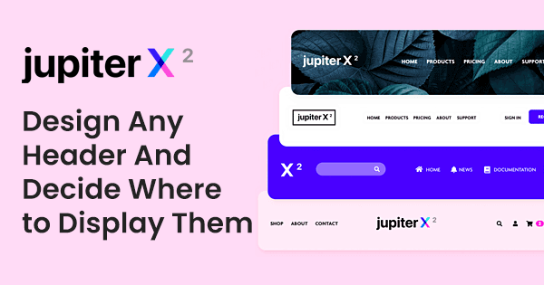 Header Builder - Jupiter X Live Demo